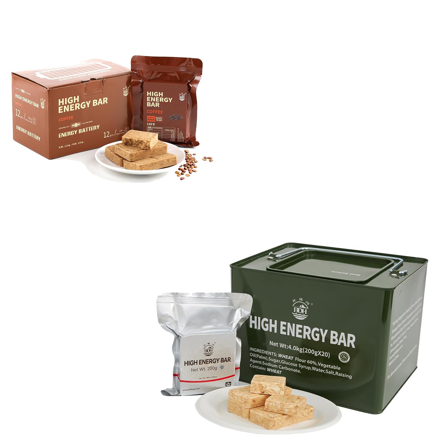 Amazon.com: Emergency Food Ration Bars,2 sets Survival Tabs Supply for ...