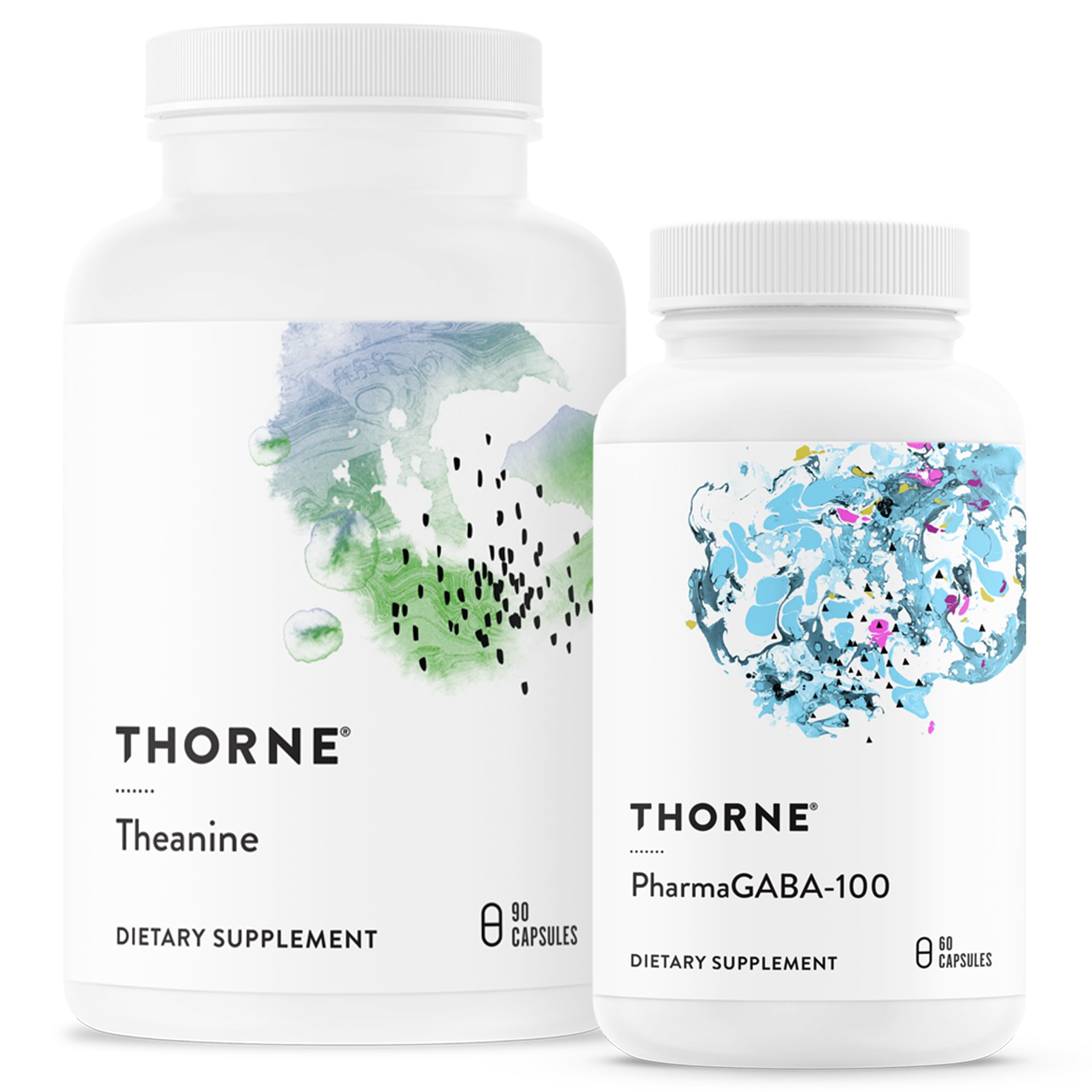 Amazon.com: THORNE Relax & Restore Bundle - L-Theanine and PharmaGABA-100 Duo for Stress Relief ...
