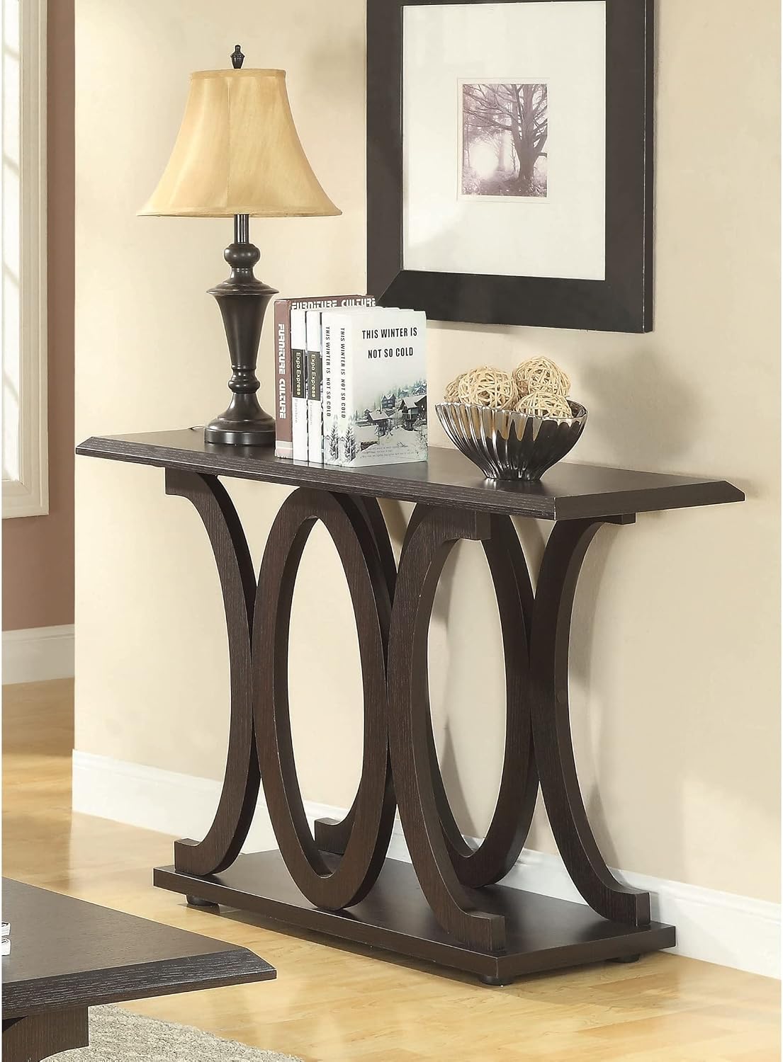 Amazon.com: Overstock Karsten Wood Top Sofa Table : Home & Kitchen