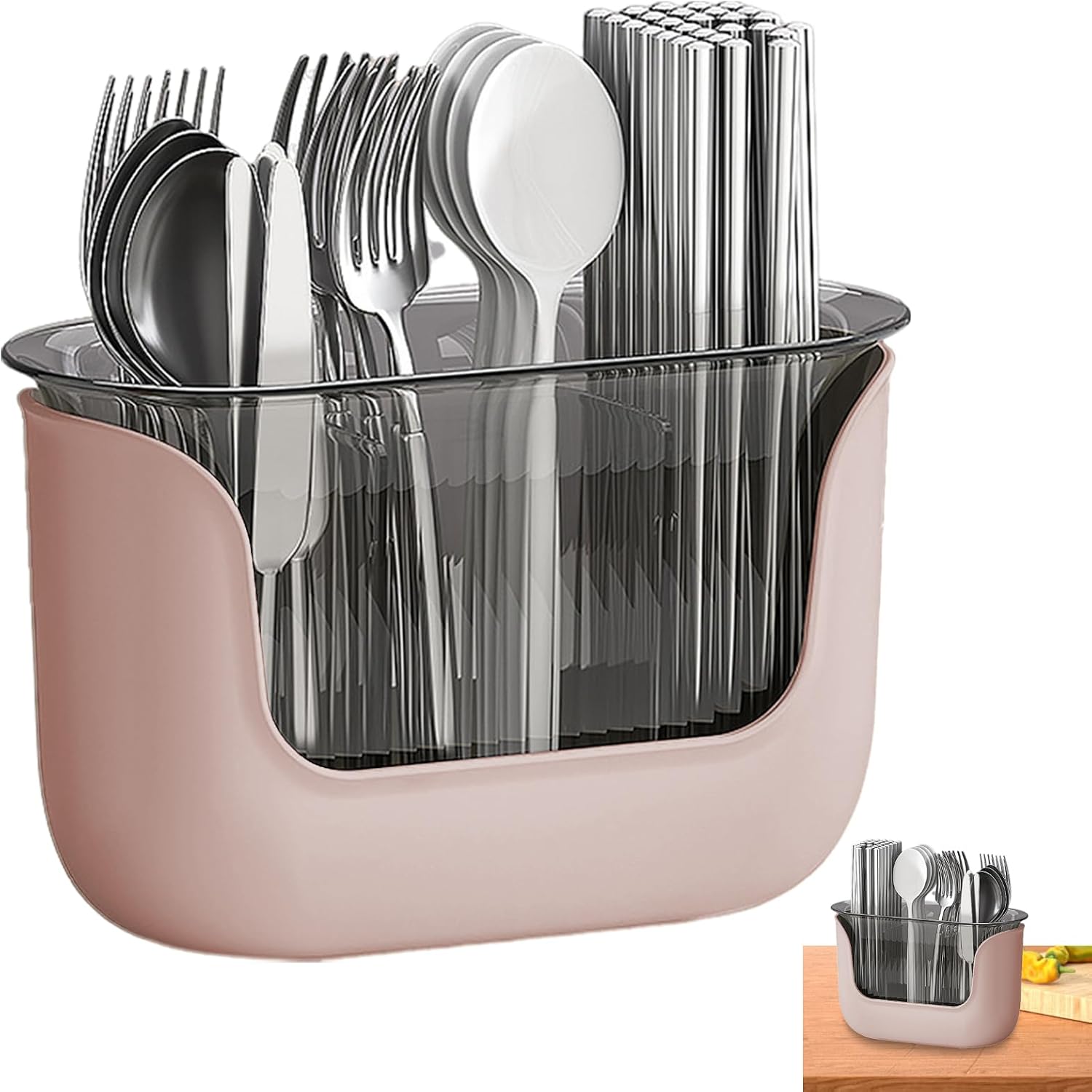 Countertop Cutlery Holder, Kitchen Utensil Holder, Cutlery Caddy ...