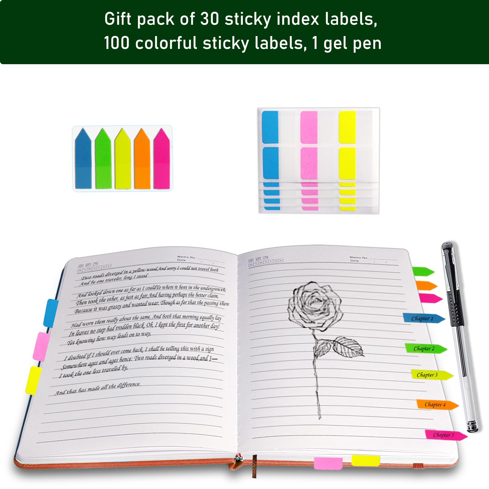 Snapklik.com : Luxury Premium Lined Journal Notebook, 200 Pages Real ...