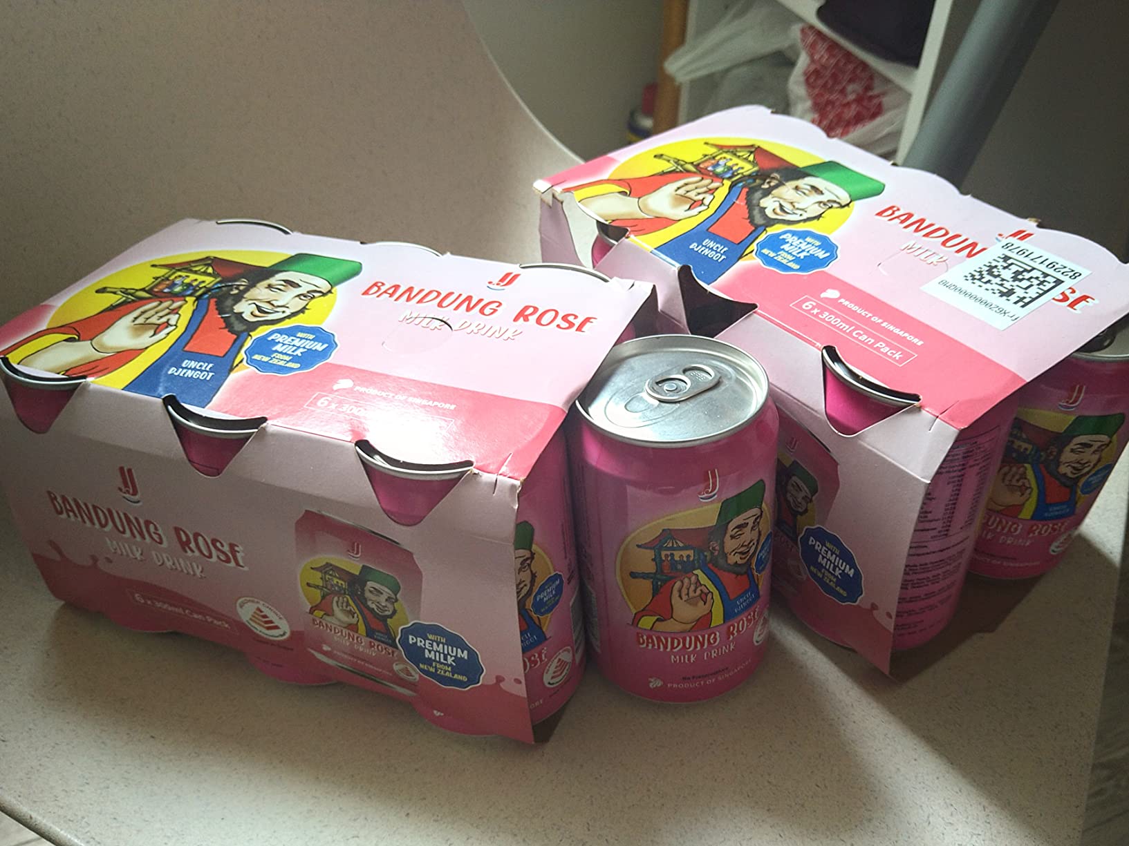 JJ Bandung Rose Milk Drink, 6 x 300ml : Amazon.sg: Grocery