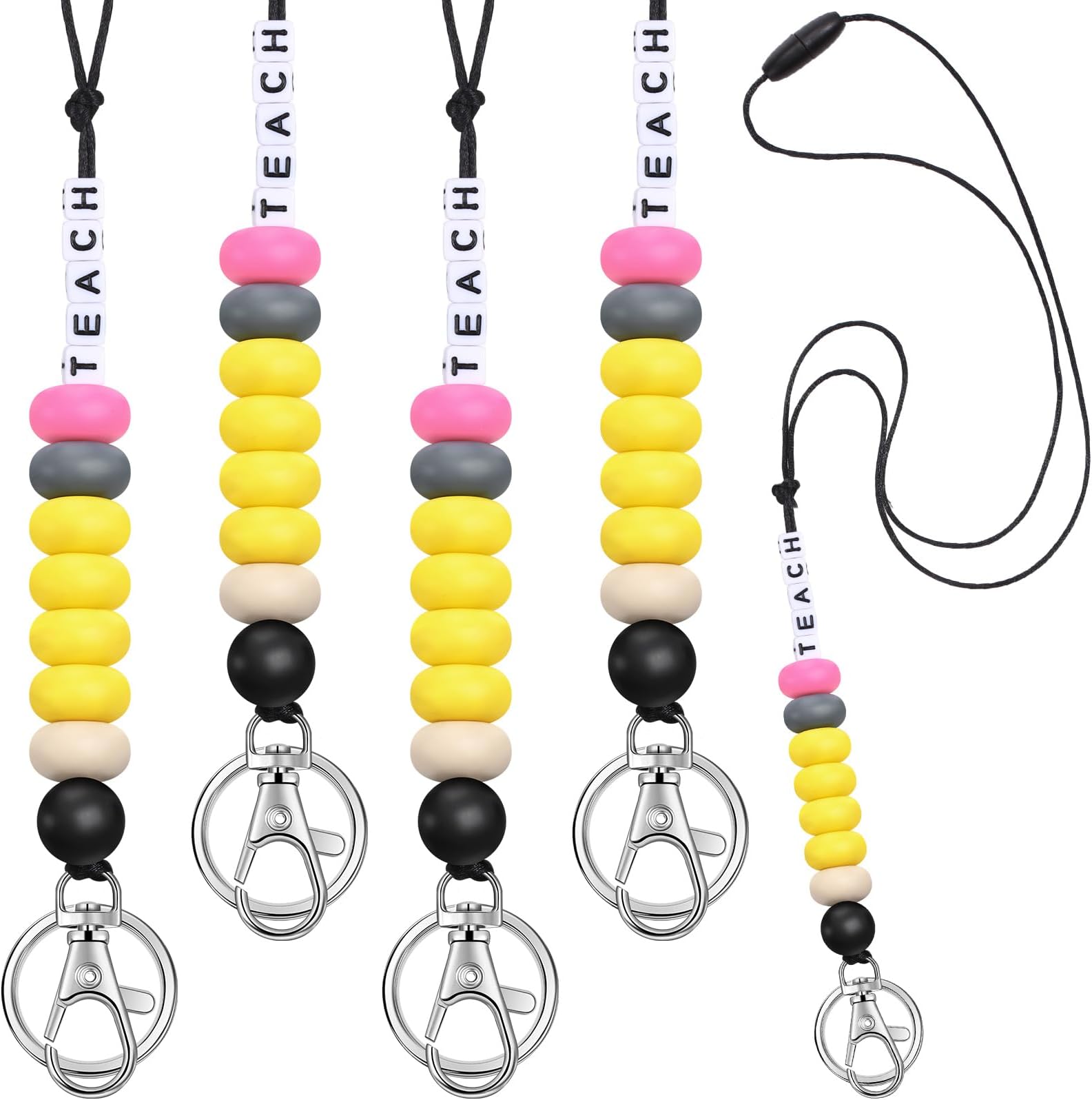 Amazon.com: Glenmal 5 Pcs Teacher Lanyard for Id Badges and Keys for ...