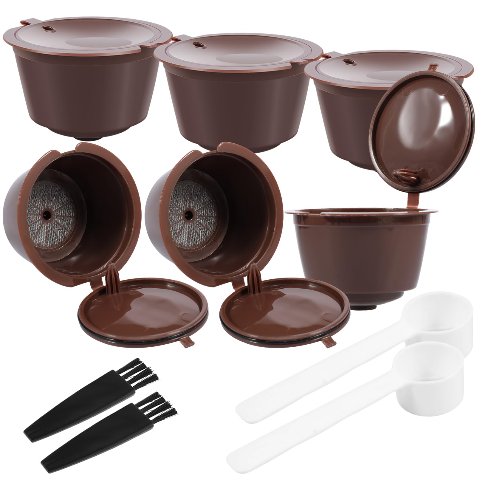 6Pcs Reusable Coffee Capsule for Dolce Gusto, Refillable Coffee ...