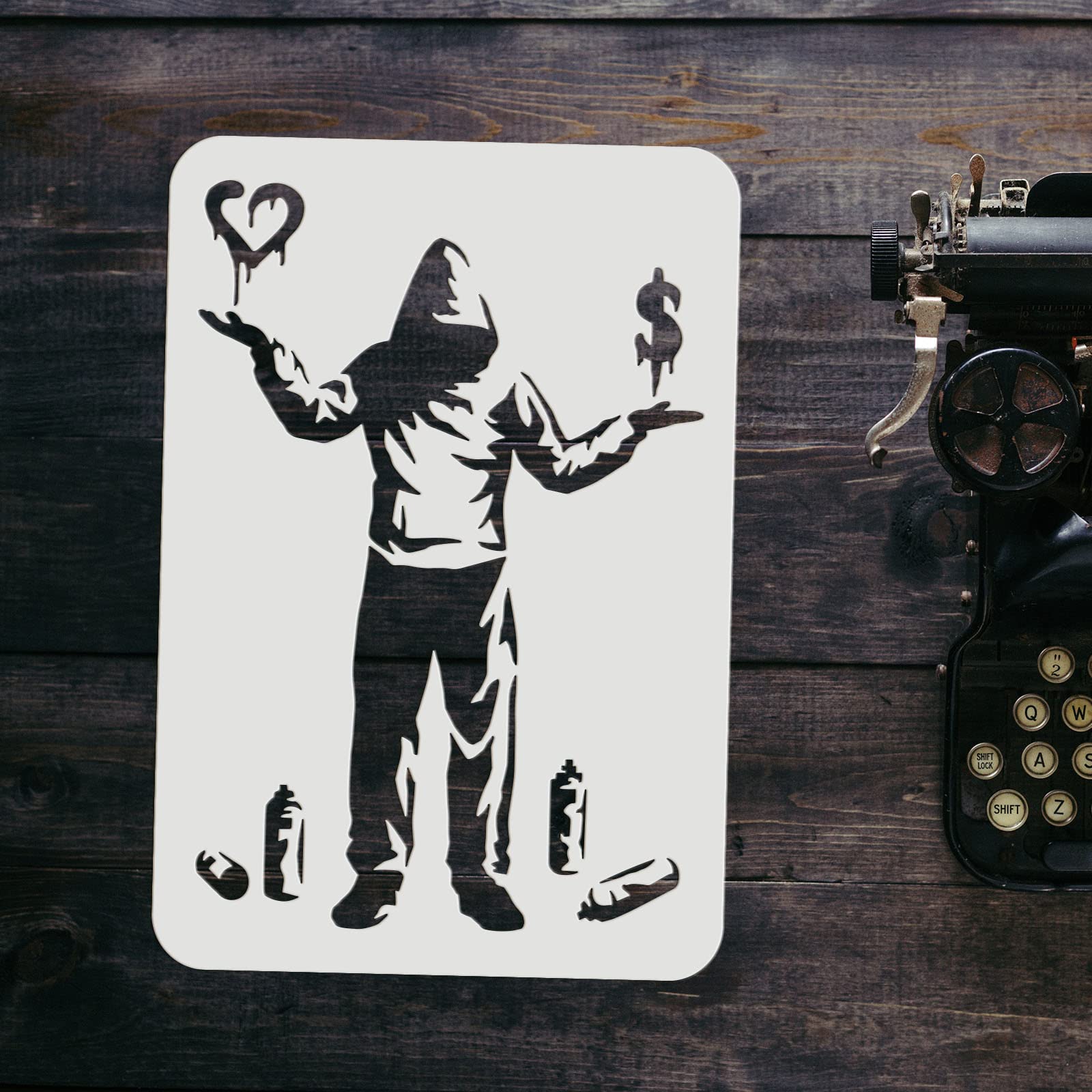 Banksy Afdrukbare Sjablonen Banksy Museumposter, Graffitimuurkunst,
