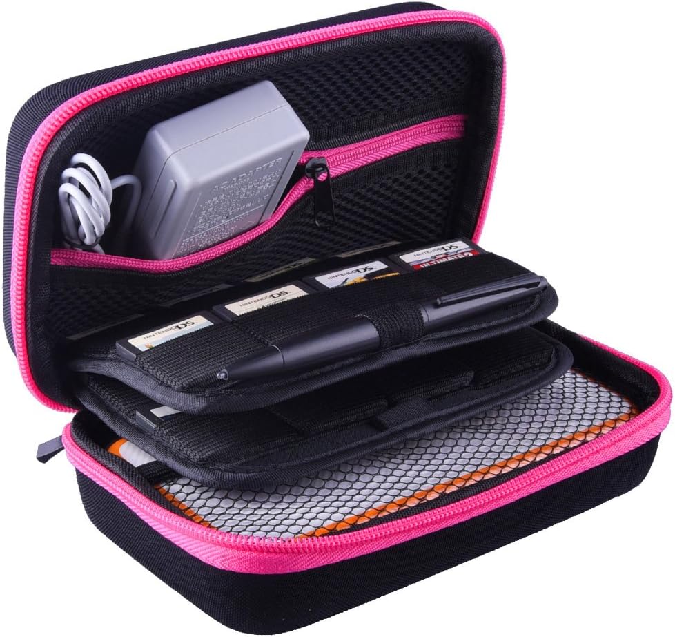 Amazon.com: AUSTOR Carrying Case for New Nintendo 2DS XL, Rose : Video ...
