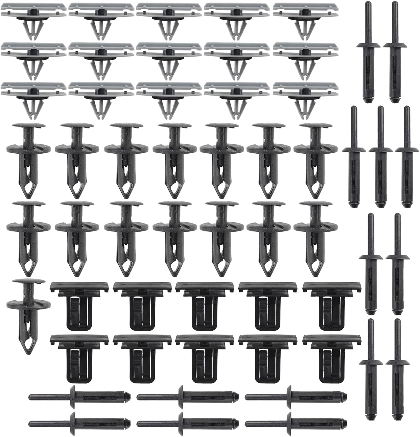 Amazon.com: OAUTOO 55pcs Fender Flare Clips Hardware Kit for Jeep ...