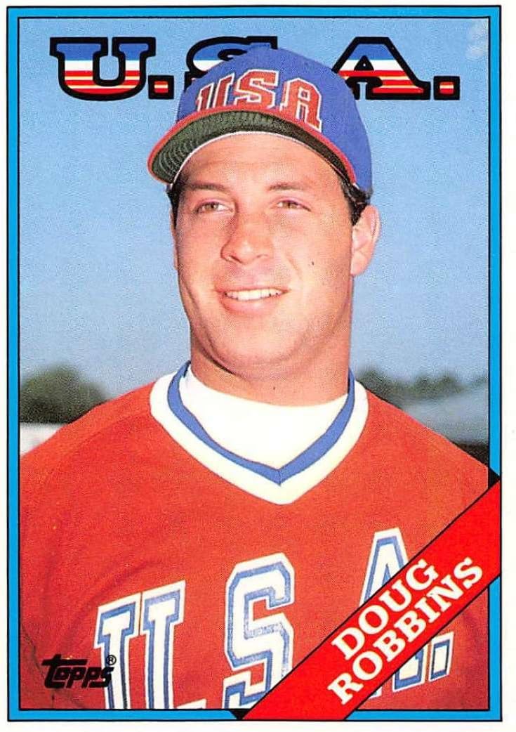 Amazon.com: 1988 Topps Traded #95T Doug Robbins OLY NM-MT RC Rookie ...