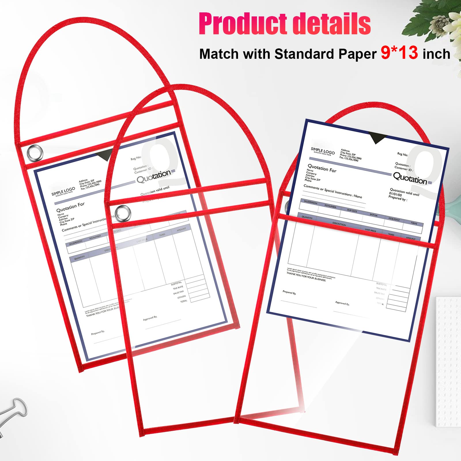 Snapklik.com : Epakh 30 Pack Office Products Shop Ticket Holders