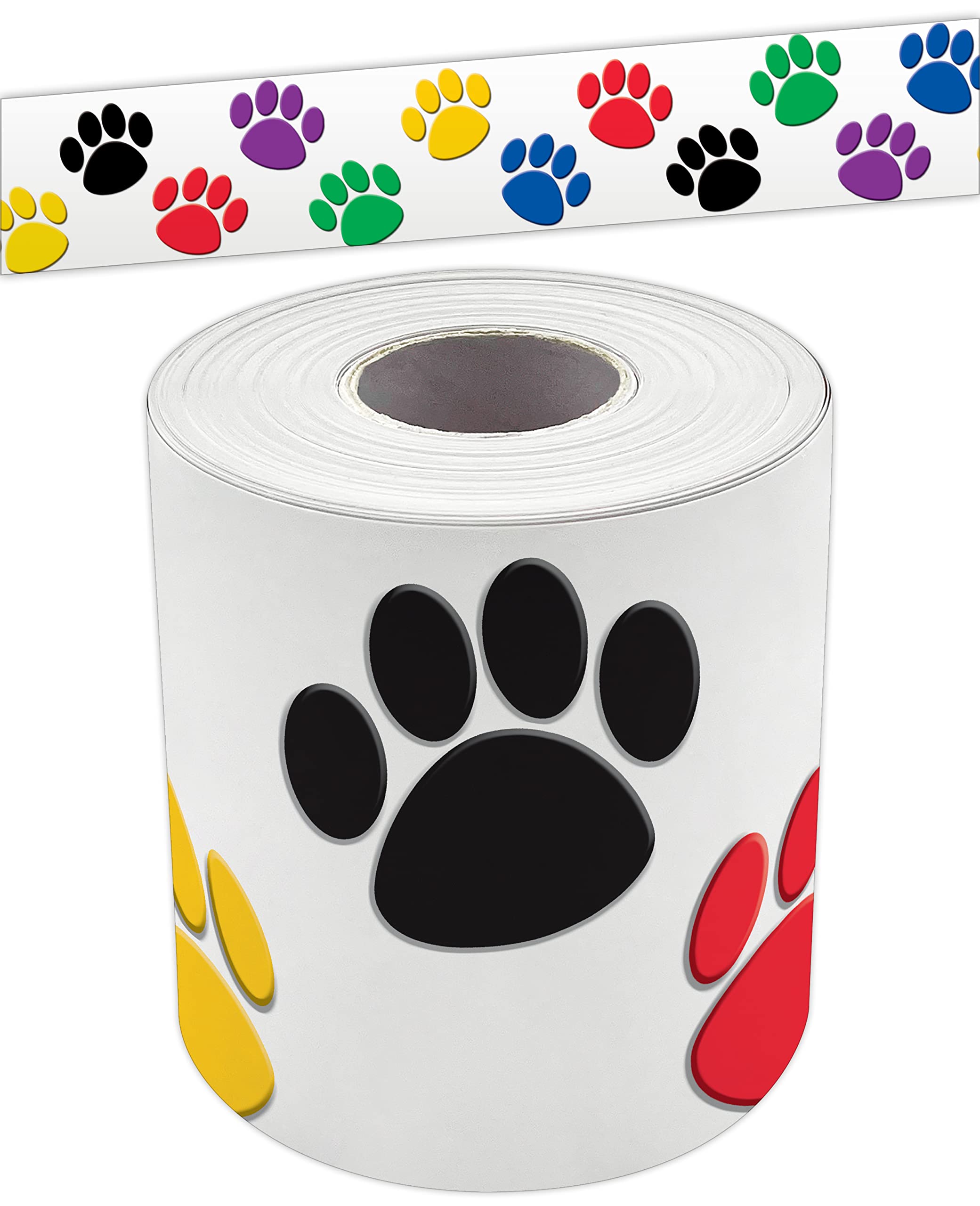 Colorful Paw Border