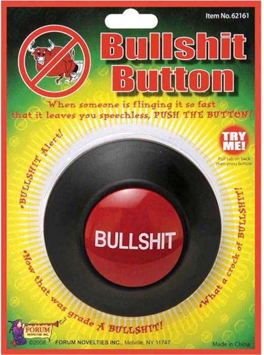 Amazon.com: Forum Novelties Bullshit Button : Toys & Games