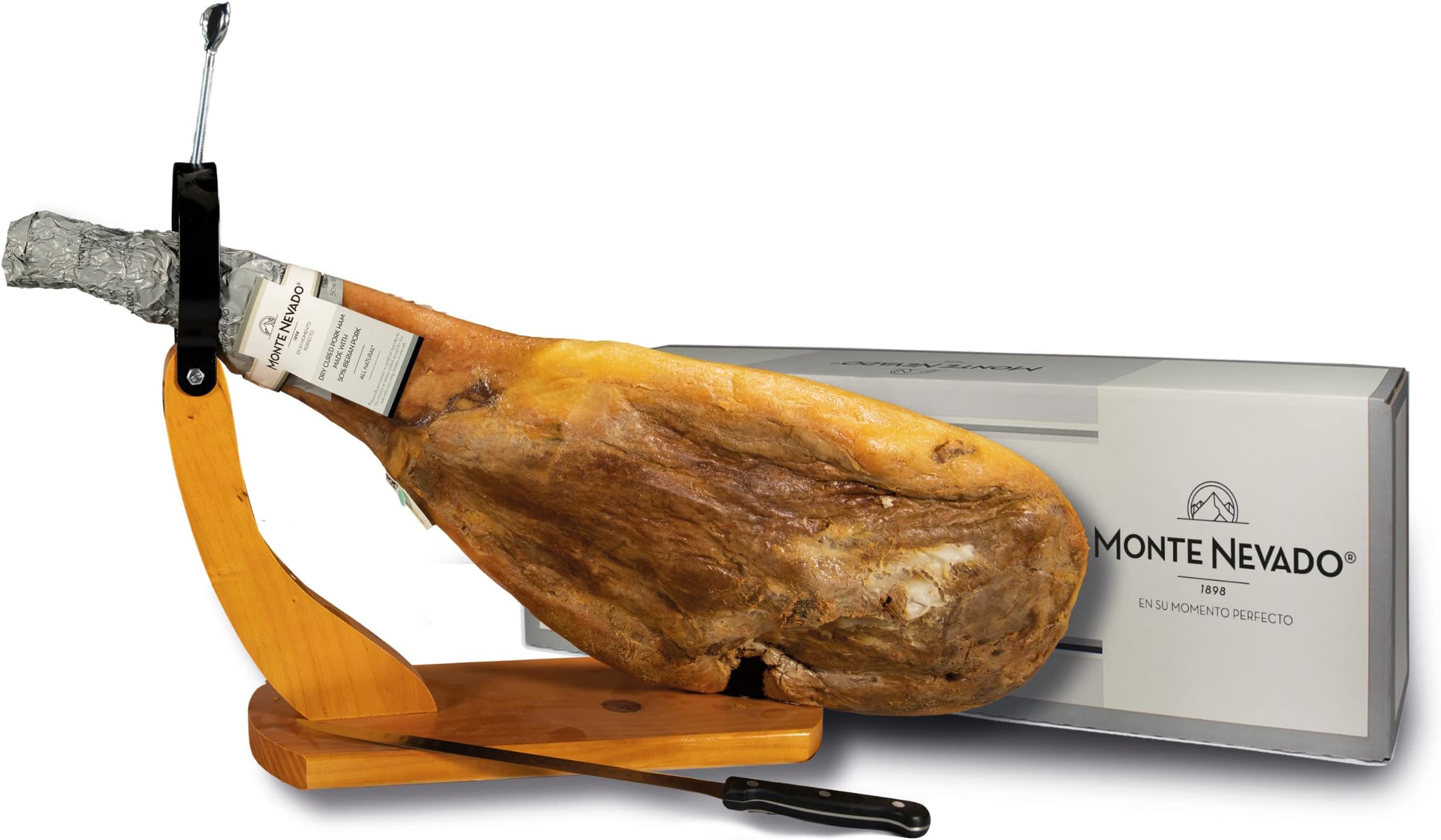 Amazon.com: Spanish Serrano Ham Bone in from Spain 14-17 lb with Ham ...