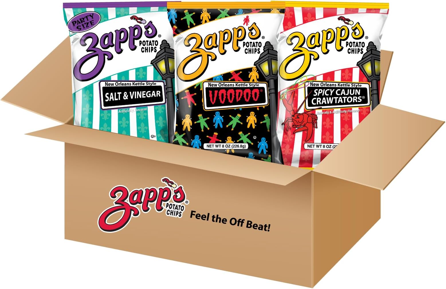 Amazon.com: Zapp's Custom Kettle Potato Chip 3 Bag Bundle