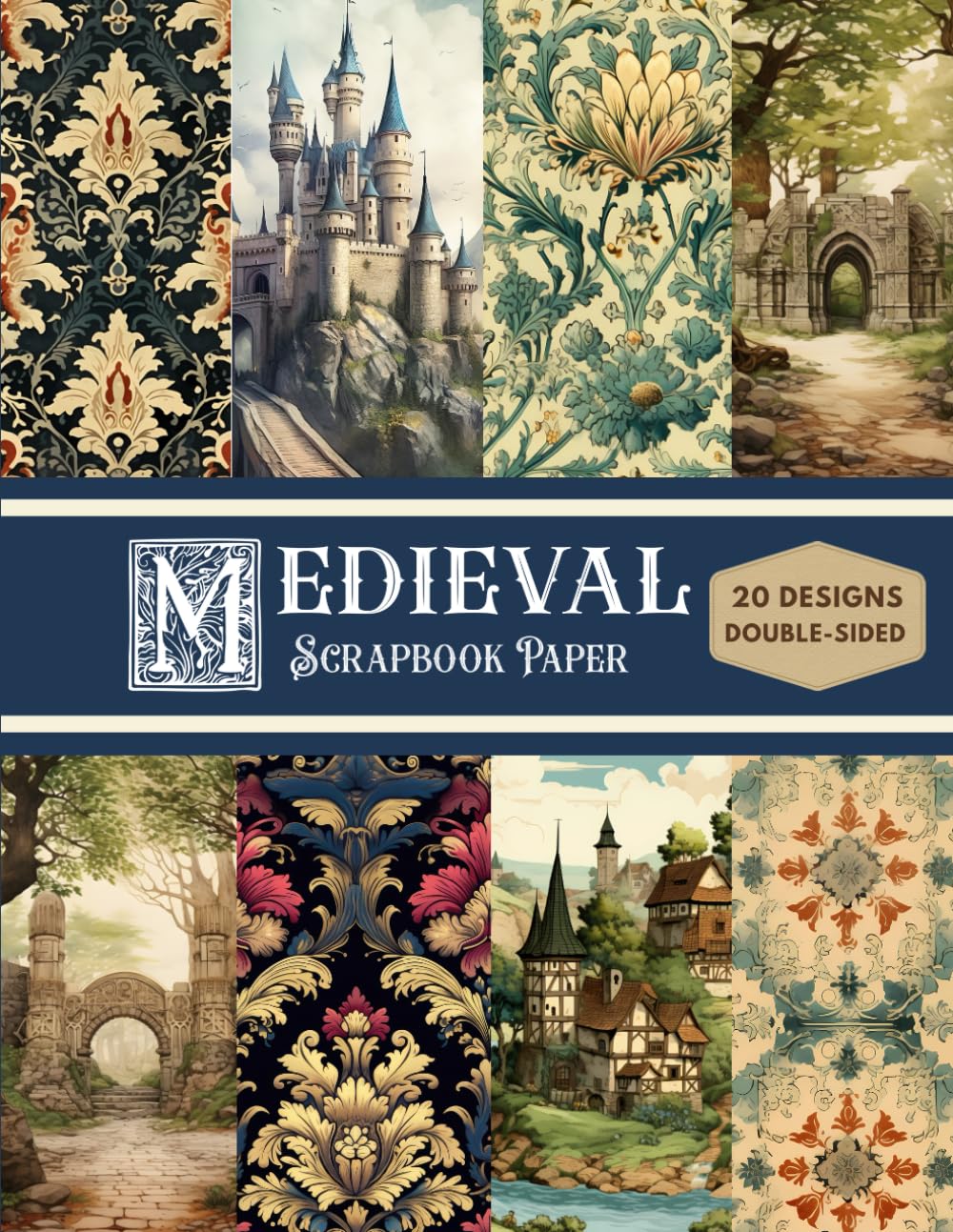 Medieval Scrapbook Paper: Decorative Sheets Double Sided Craft Paper ...