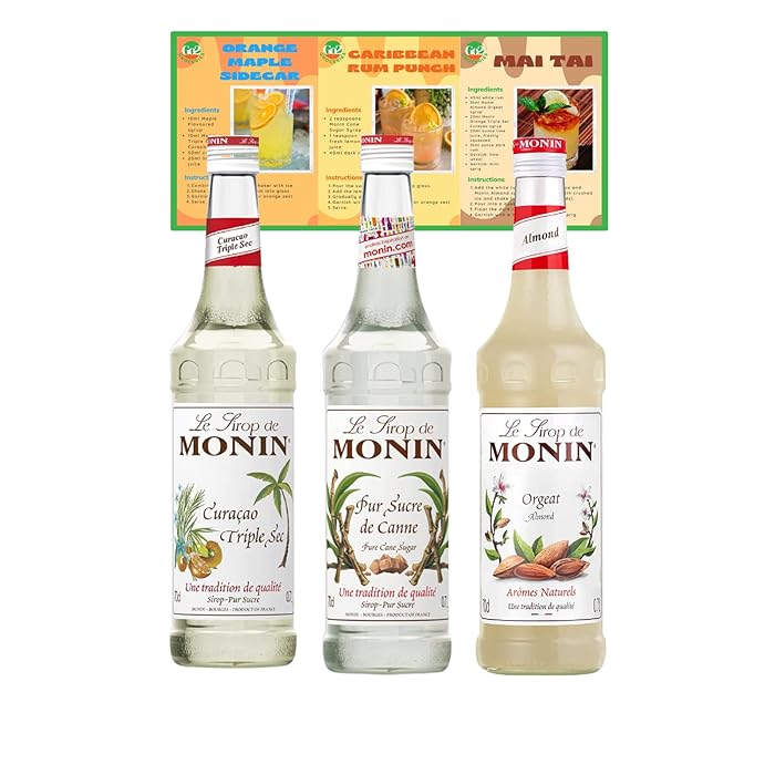 Buy Flavoured Cocktail Syrup Bundle Contains Monin Premium Pure Cane ...