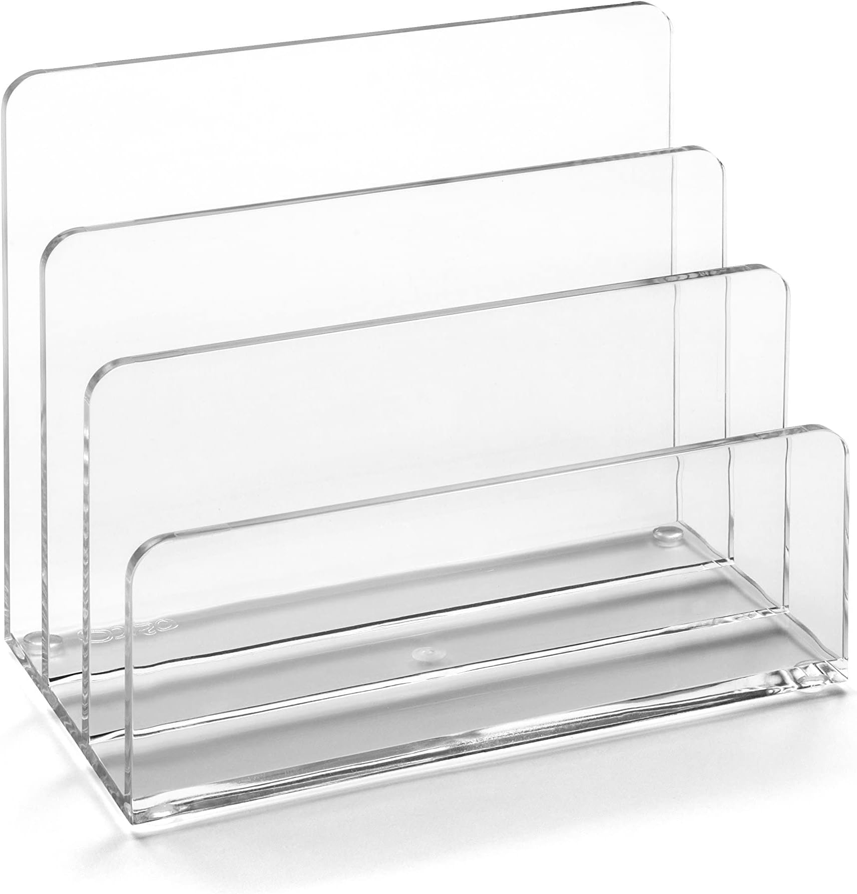 OSCO White High Gloss Plastic Letter Holder | Mail Sorter | Post Rack ...