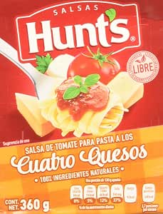 Hunts, Salsa Hunt Para Pasta 4 Quesos, 360 gramos : Amazon.com.mx ...