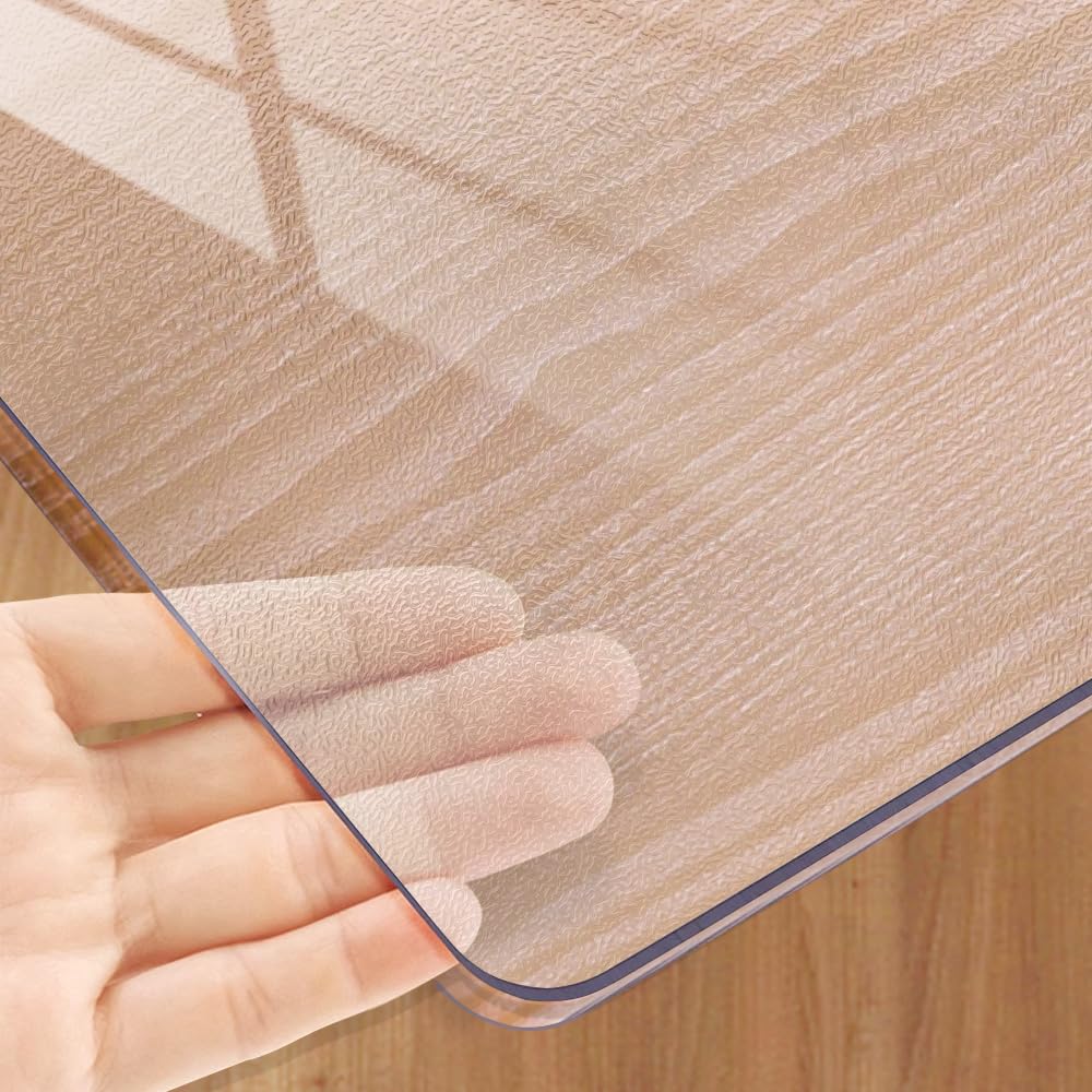 1.5mm 30 x 64 Inch Frosted PVC Table Cover Protector, Plastic Table ...