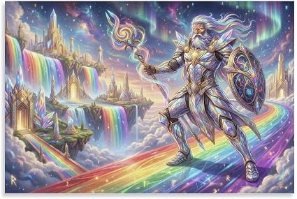 GPMNBCXZK Heimdall Mythologie Nordique Art Mural Toile, Déco Galerie ...