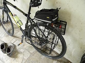Amazon.com : Wald W582BL 582 Rear Folding Bicycle Basket (12.75 x 7.25 ...