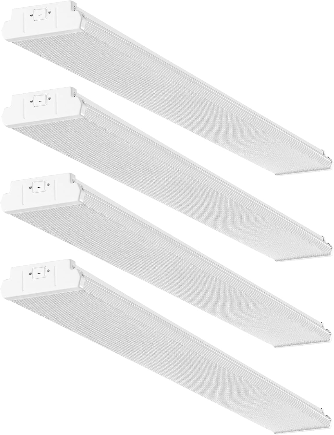 VEVOR 4FT LED Wraparound Light, 50W, 5500LM Flush Mount Shop Light, 4 ...