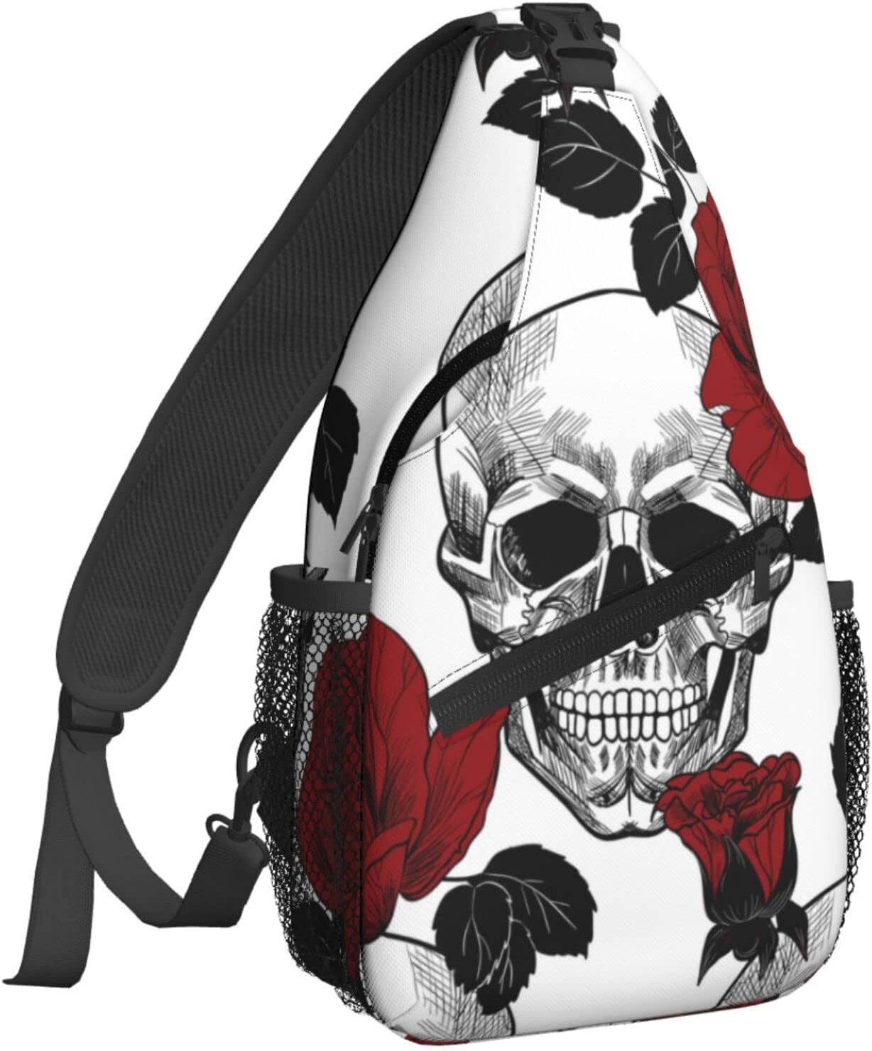 Amazon.com | Dujiea Crossbody Backpack For Men Women Sling Bag, Skull ...