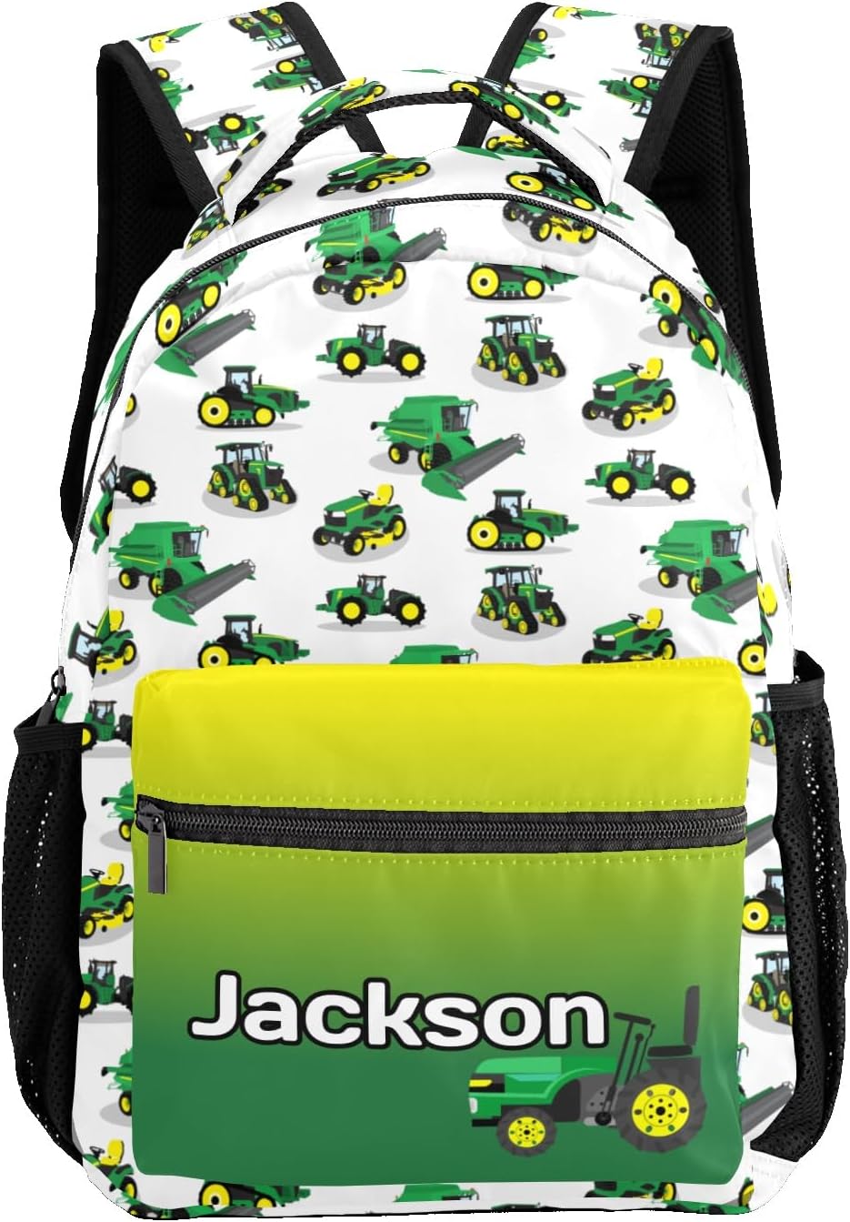 Amazon.com | Zaaprint Personalized Green Tractor Truck Waterproof ...