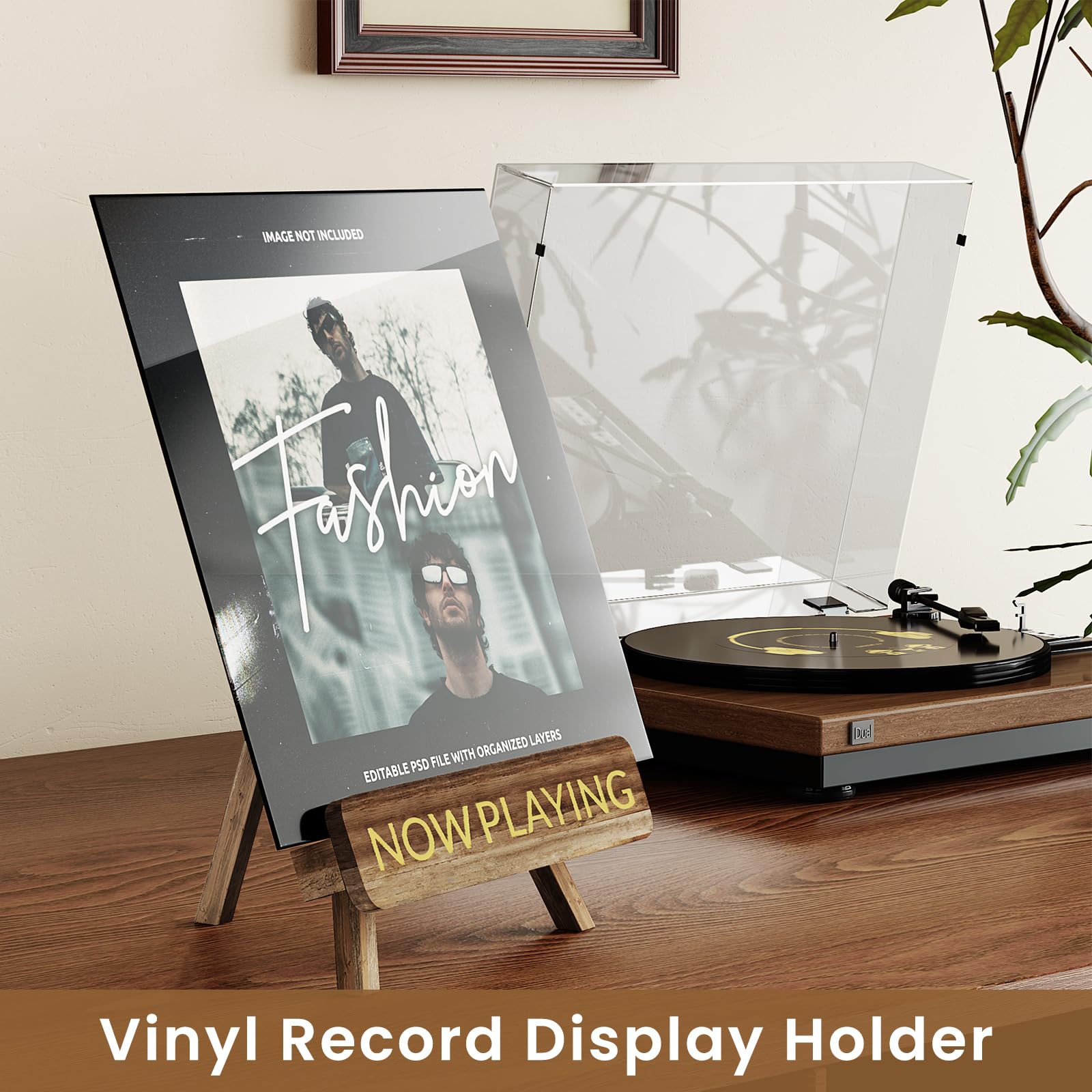 Snapklik.com : NiHome Now Playing Retro Wood Vinyl Record Stand ...