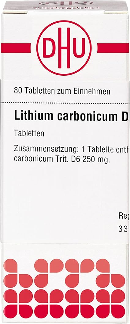 DHU Lithium carbonicum D6 Tabletten, 80 St. Tabletten : Amazon.de ...