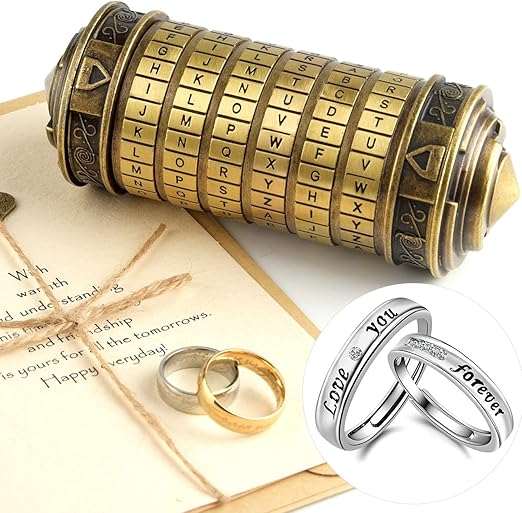 Amazon.com: TUPARKA 5 Pcs Da Vinci Code Mini Cryptex Valentine's Day ...