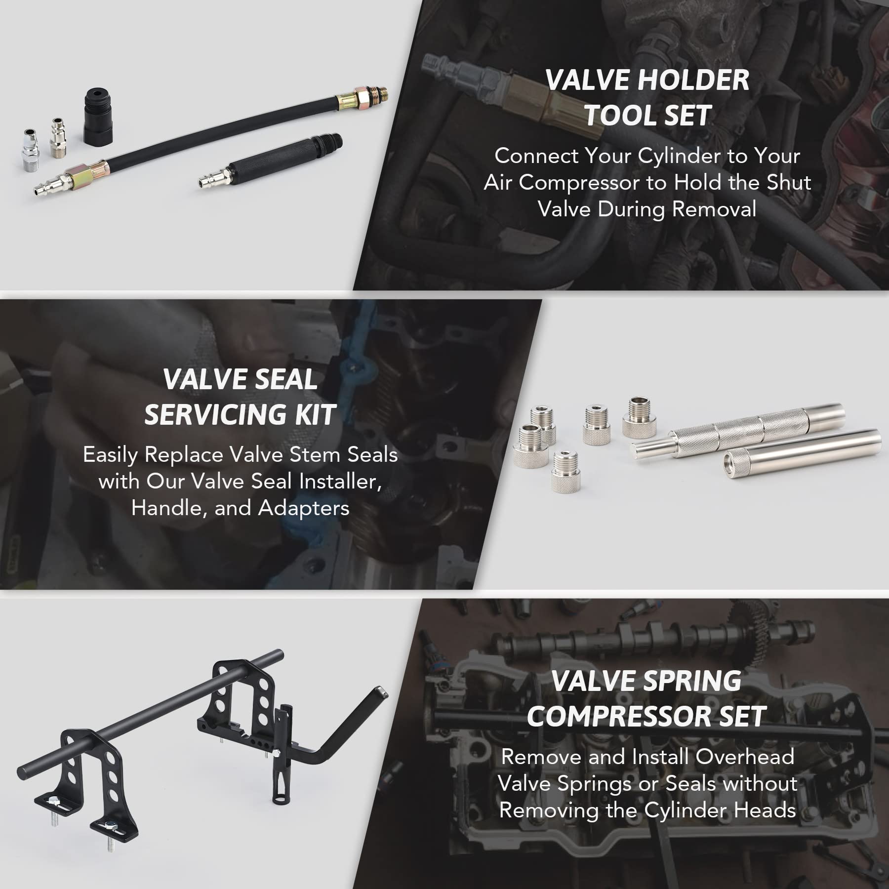 Snapklik.com : Valve Spring Compressor, Universal Overhead Engine Valve ...