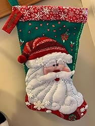 Amazon.com: Dimensions 08124 Santa DIY Felt Personalized Christmas ...