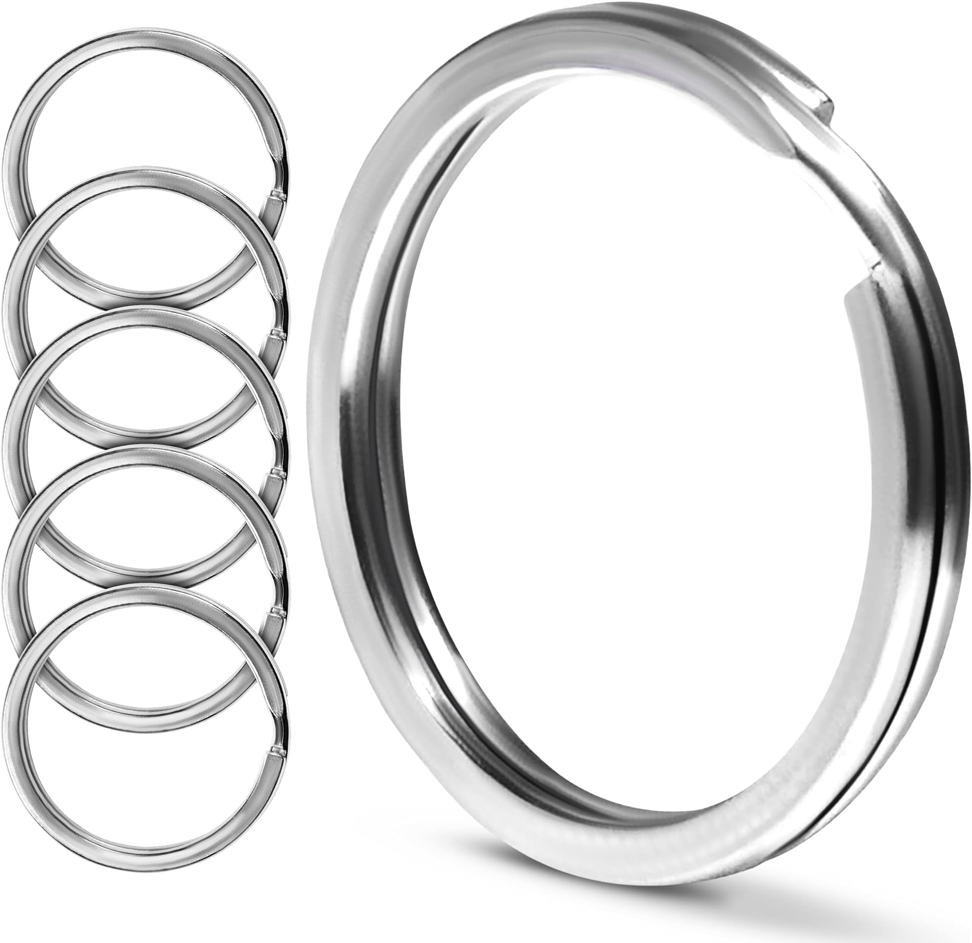 Amazon.com : Outus Titanium Key Rings Split Rings 5 Pack, Split ...