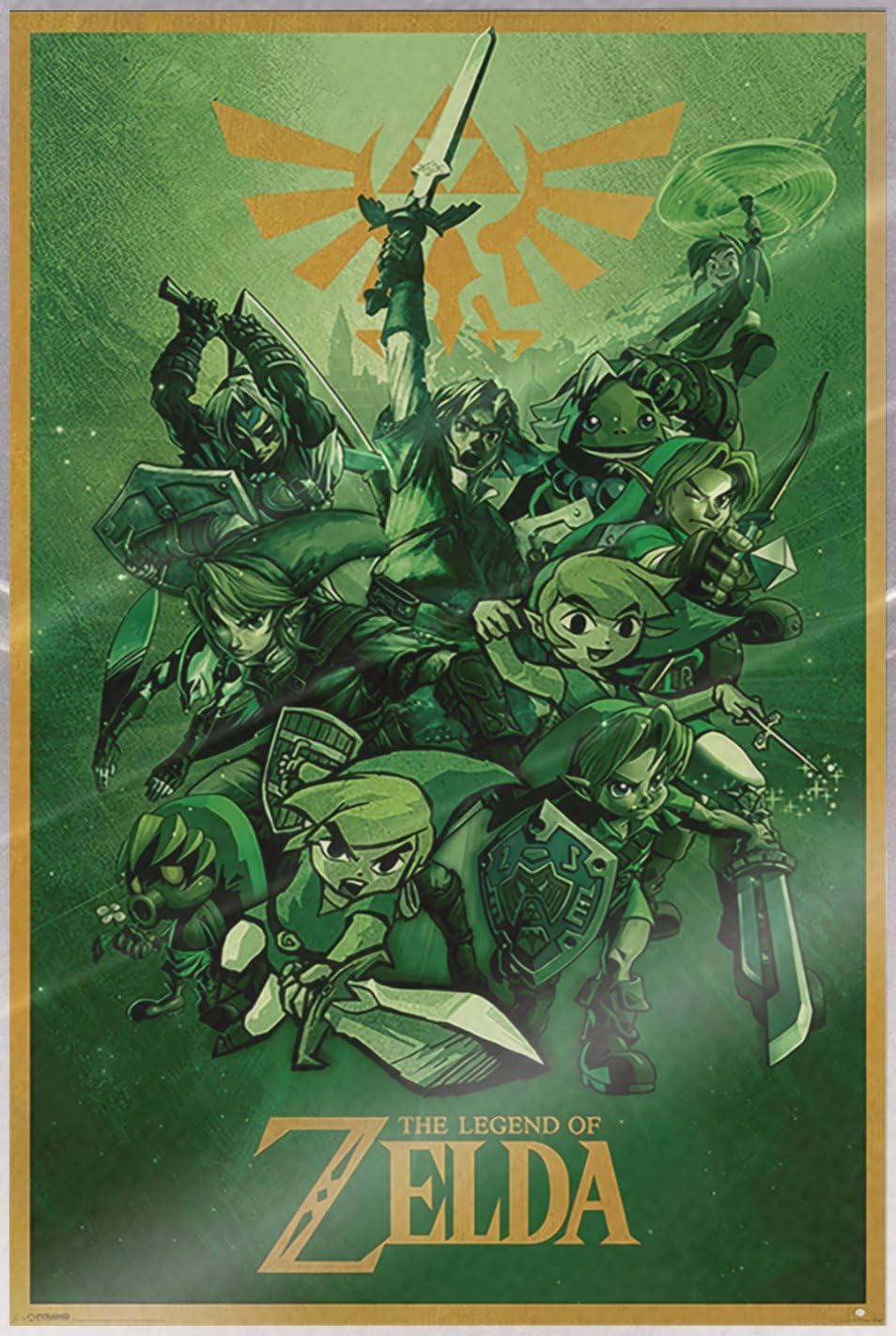 Amazon.com: The Legend Of Zelda - Gaming Poster (Link Evolution Montage ...