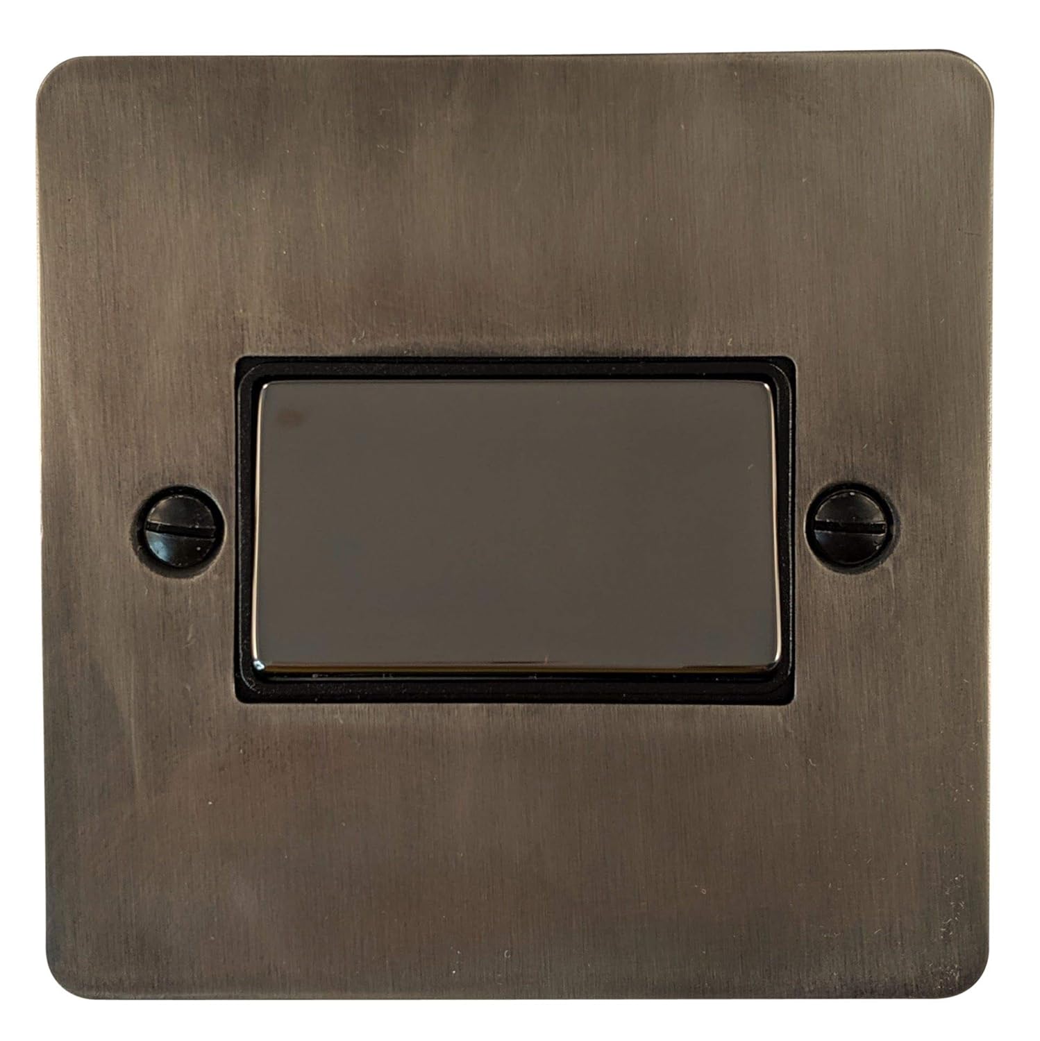 Flat Slate Effect Fan Isolator Switch (Black Nickel Switch) - FSL369 ...