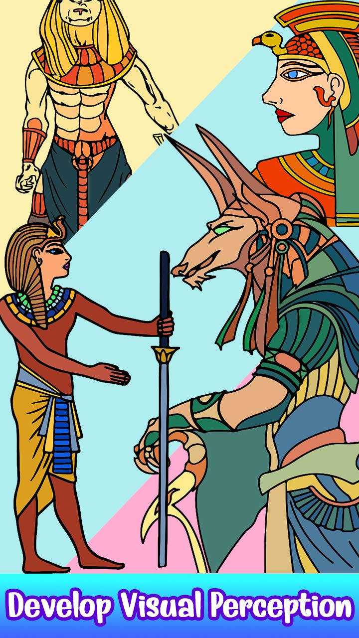 Ancient Egypt Color By Number - History Coloring Book:Amazon.com ...