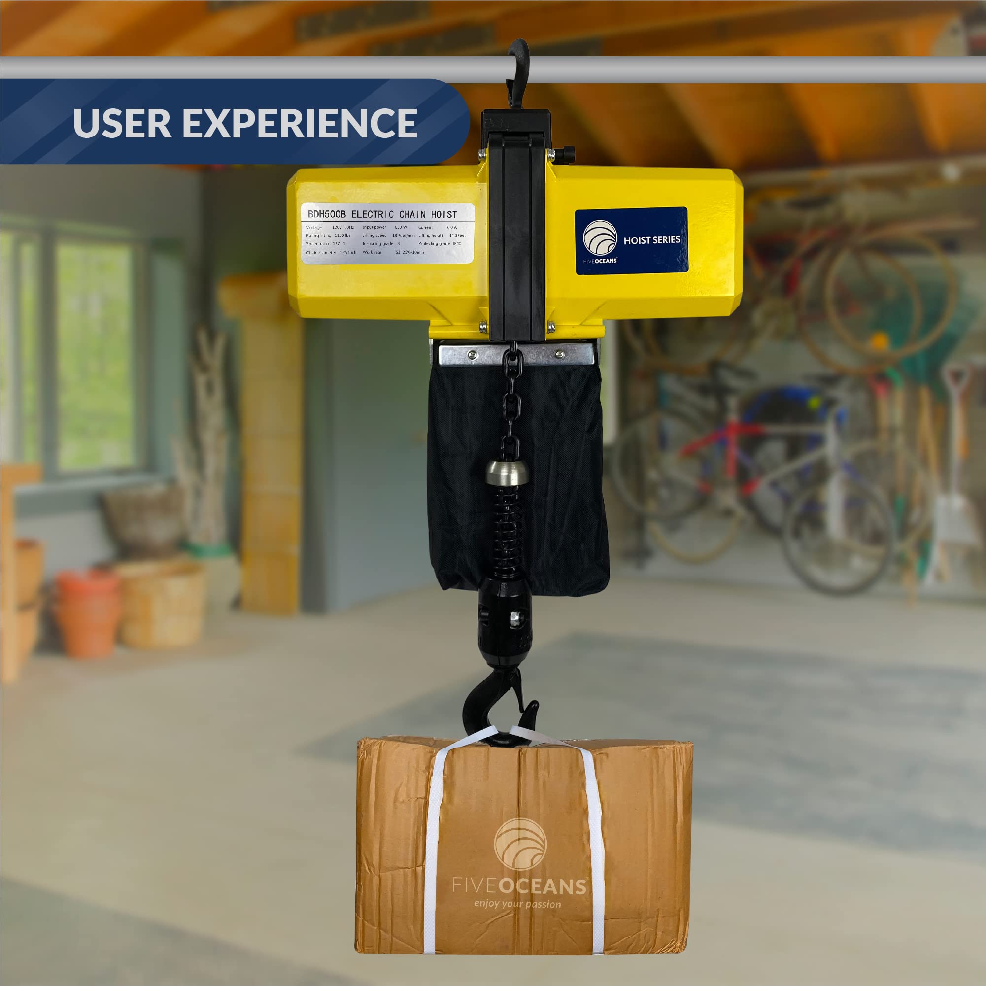 Five Oceans Lift Electric Chain Hoist Single Phase Overhead Crane ...
