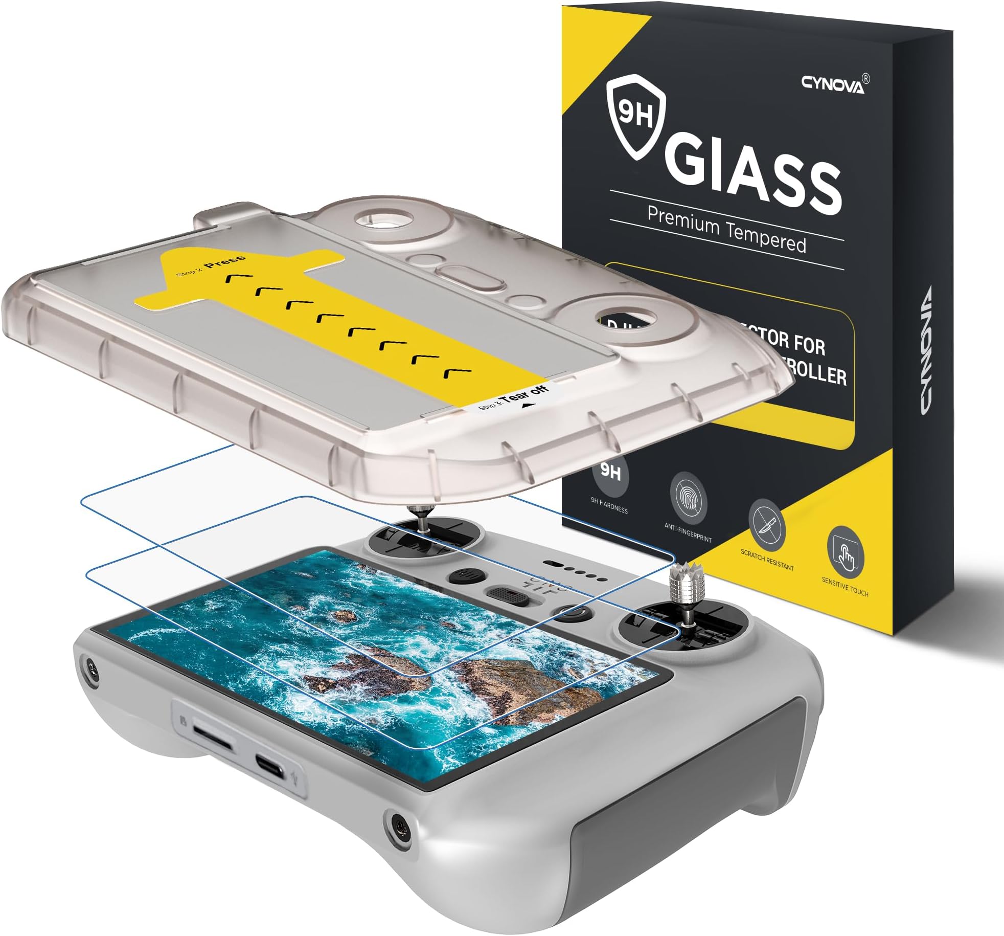 CYNOVA DJI RC2 Screen Protector for DJI Mini 4 Pro with Auto Alignment ...