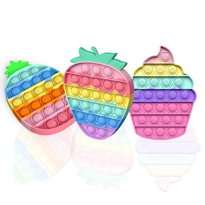 Buy THE 5KS 3 Pcs Pop It - Fidget Toys Pack - Simple Dimple Fidget Toys ...