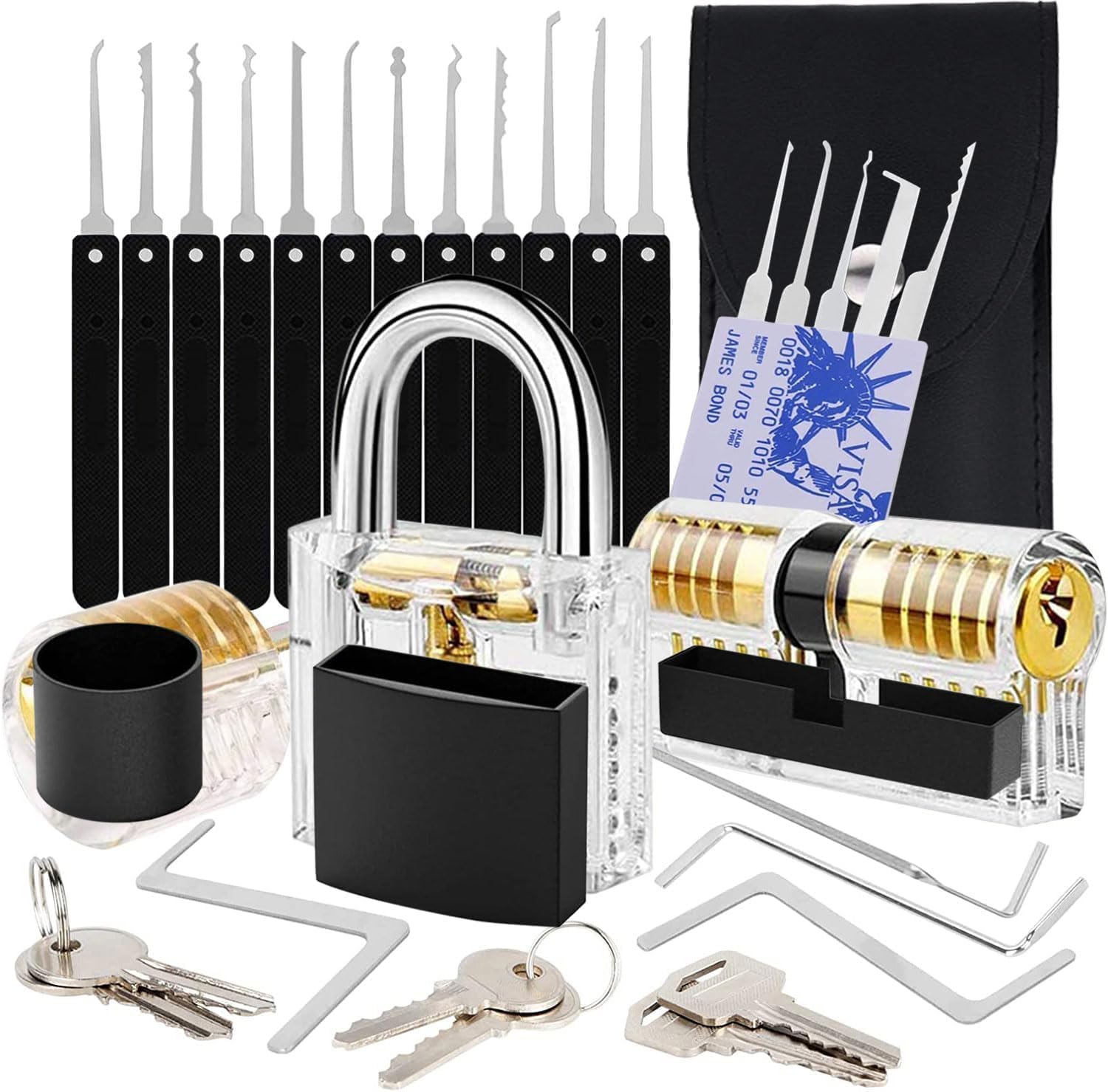 Amazon.com: 2024 Best Gift Long Picking Shackle Lock Set Stainless ...