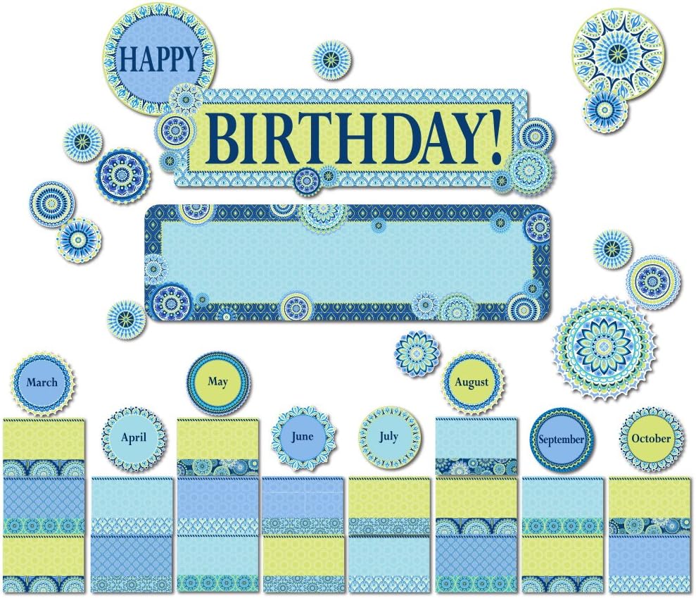 Amazon.com : Eureka Blue Harmony Teacher Supplies Student Birthday ...