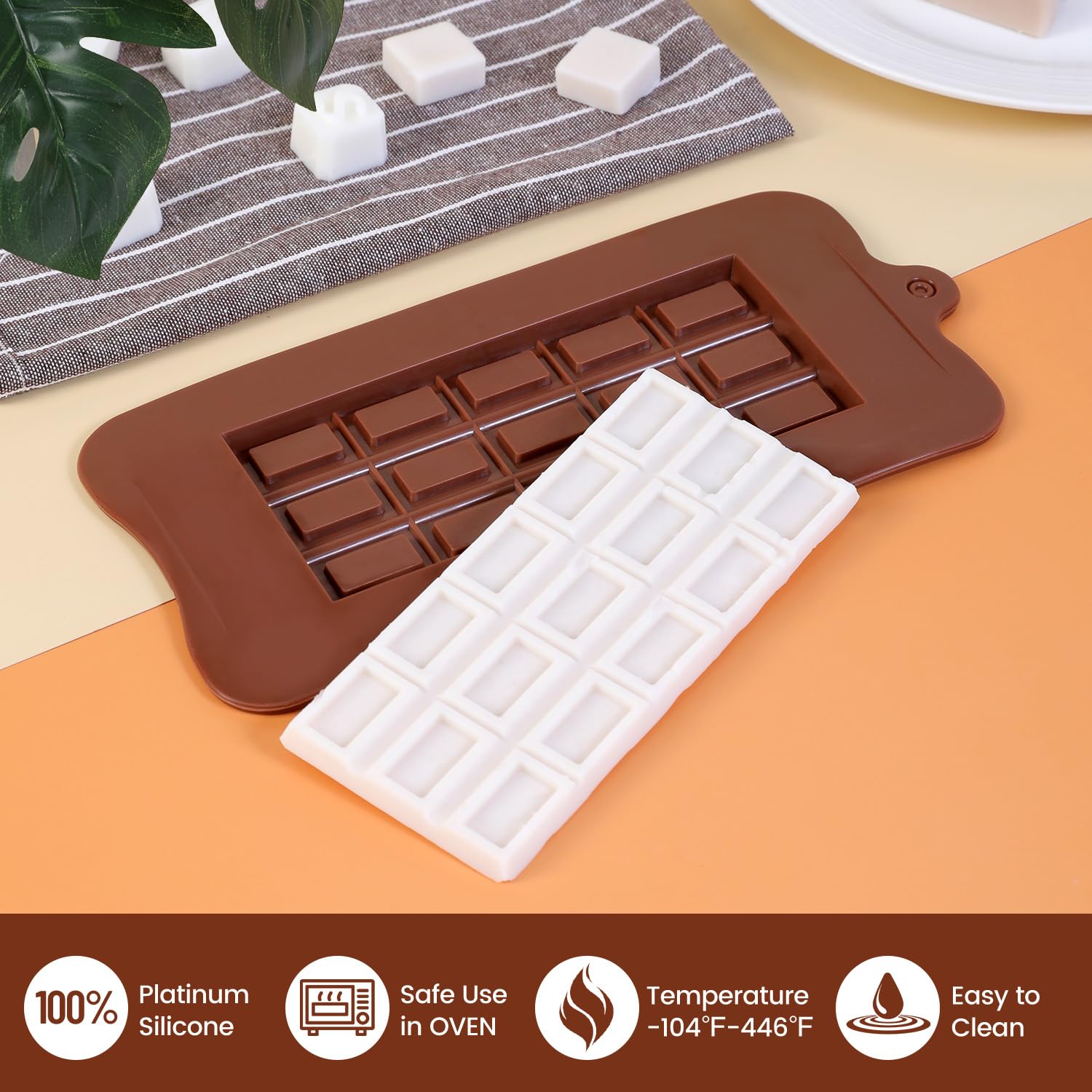 Snapklik.com : Fimary Non-Stick Chocolate Mold Food Grade Deep Mold For ...
