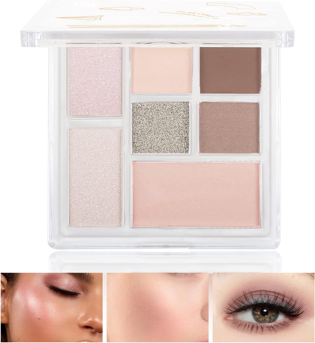 Boobeen Face Contour Highlighter Palette - Highlighter, Bronzer ...