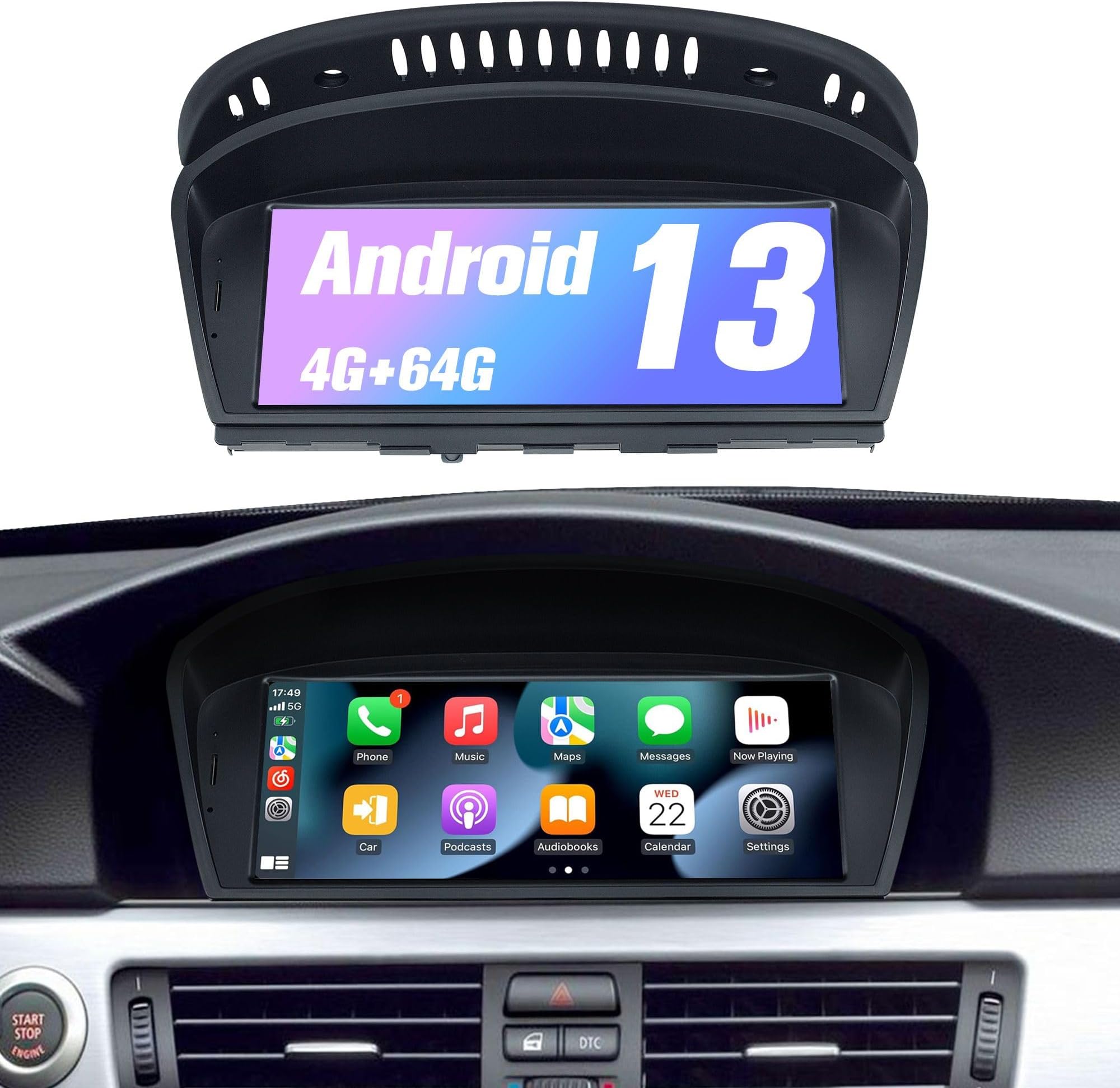 Amazon.com: Stereo Screen for E60 E90 CIC: 4+64G Car Stereo with ...