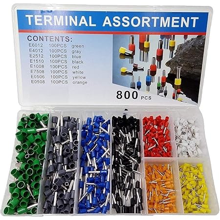1200Pcs Wire Ferrules kit, Wire Terminal Ferrules Crimp Connector ...