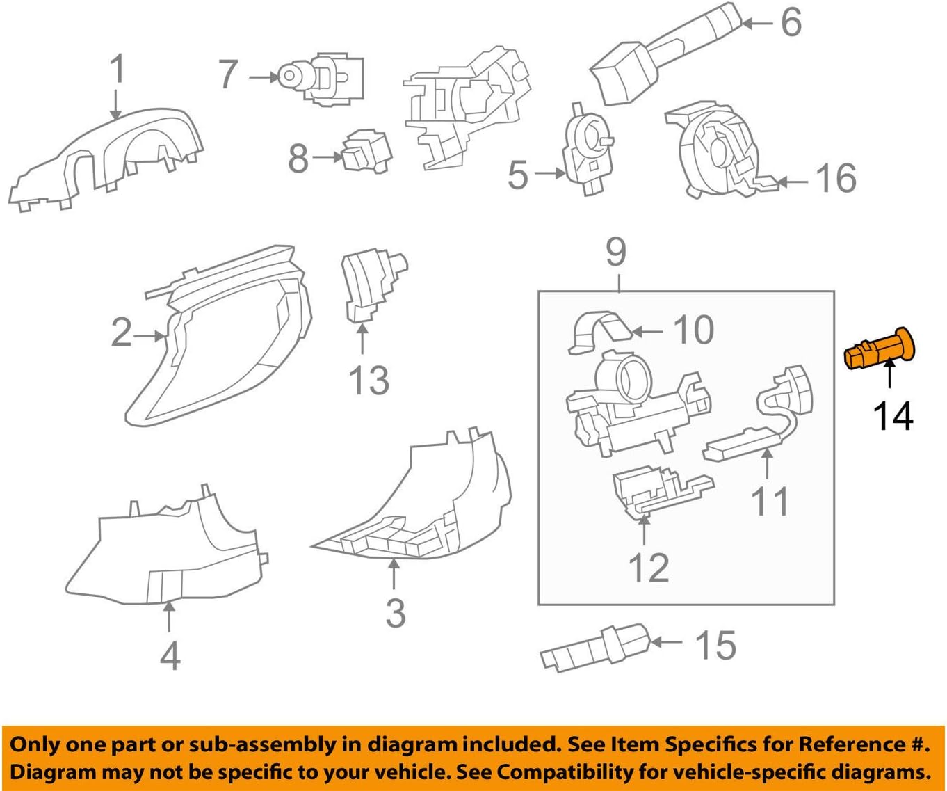 Amazon.com: Genuine GM 15799769 Ignition Lock Cylinder : Automotive