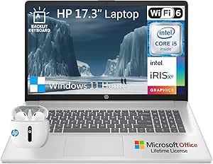 Amazon.com: HP 17 Inch Laptop Computer, 17.3 Laptop PC FHD IPS Screen ...