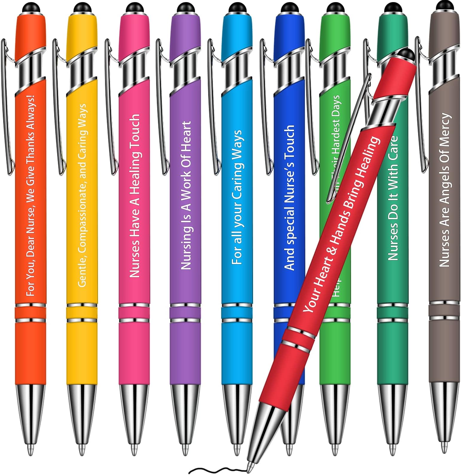 Amazon.com : 10 Pieces Nurse Pens for Work Funny Nursing Appreciation ...