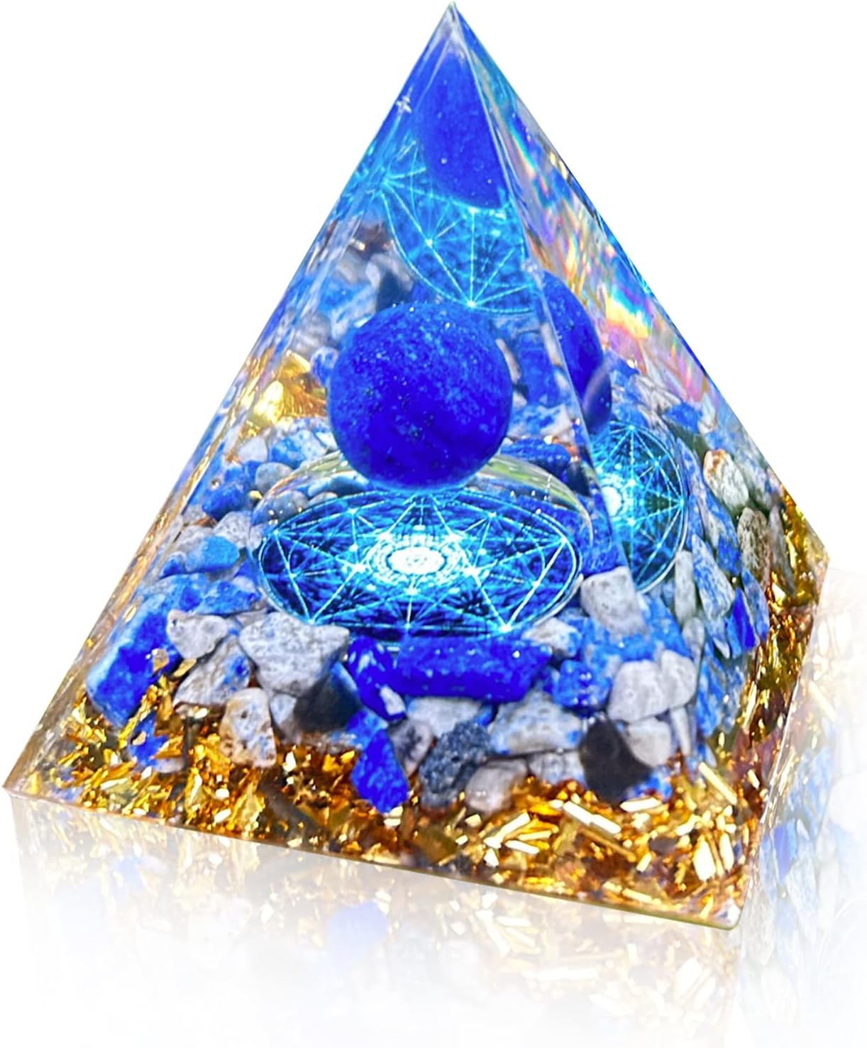 Amazon.com: Hopeseed Orgone Pyramid for Positive Energy, Orgonite White ...