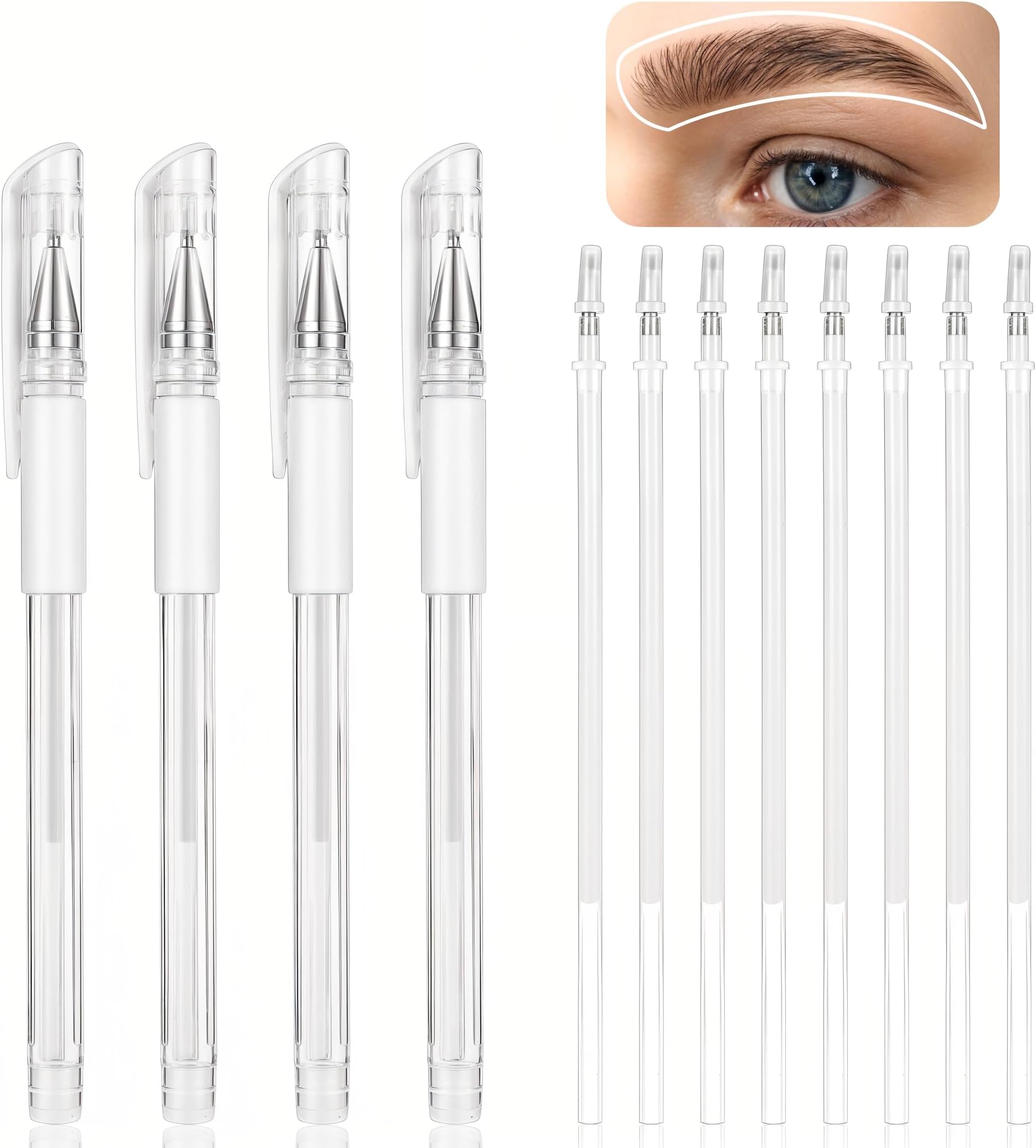 Amazon.com : Eyebrow Microblading Marker Pen, 4 Pcs Brow Mapping Pens ...